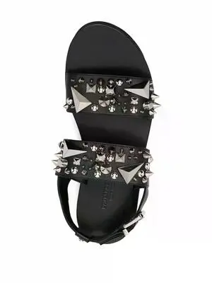 Philipp Plein Studded Leather Sandals