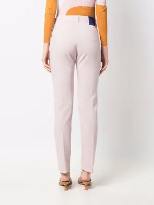 FORTE_FORTE High-waisted Slim Cut Trousers
