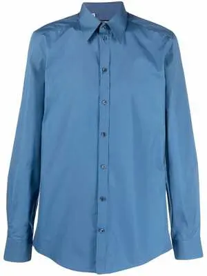 Dolce & Gabbana Button-up Cotton Shirt - Blue