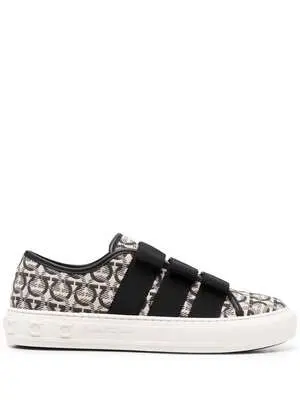 FERRAGAMO Gancini And Vara Bow Low-top Sneakers