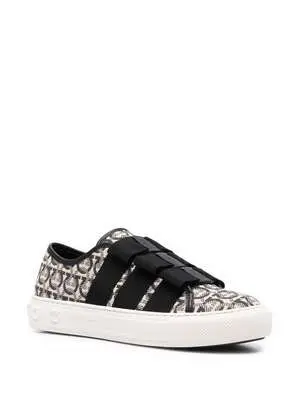FERRAGAMO Gancini And Vara Bow Low-top Sneakers