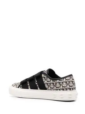 FERRAGAMO Gancini And Vara Bow Low-top Sneakers