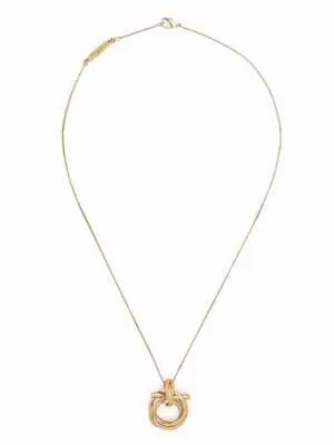 FERRAGAMO Gancini Pendant Necklace - Gold