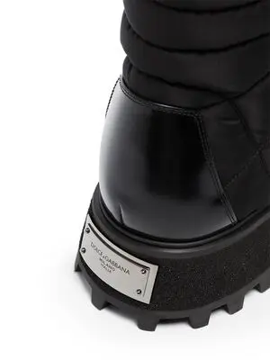 Dolce & Gabbana Quilted Leather Ankle Boots
