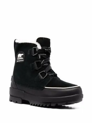 Sorel Faux-fur Trim Suede Boots