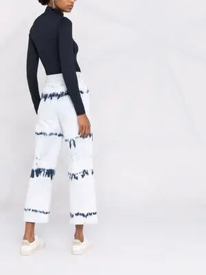 Stella McCartney Cropped Tie-dye Jeans