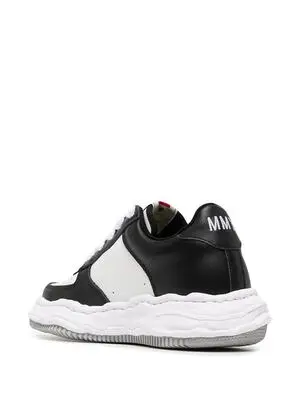 Mihara Yasuhiro Wayne Two-tone Leather Sneakers - White
