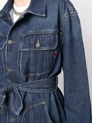 DIESEL® De-flaminia Belted Denim Jacket