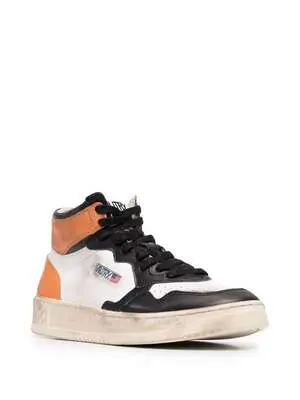 AUTRY Colour-block Hi-top Sneakers - White