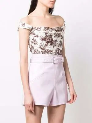 Philosophy Di Lorenzo Serafini Belted Structured Shorts