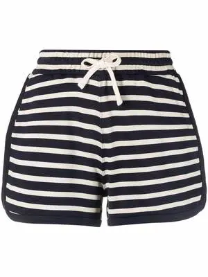 Red Valentino Drawstring-waist Striped Track Pants - Blue