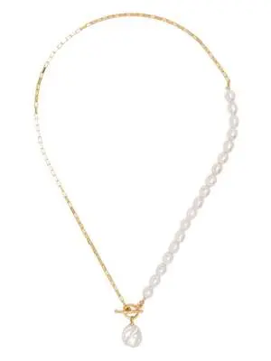 DOWER & HALL Luna Pearl-charm Necklace