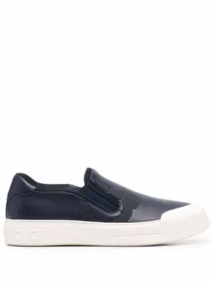 FERRAGAMO Gancini Slip-on Sneakers - Blue