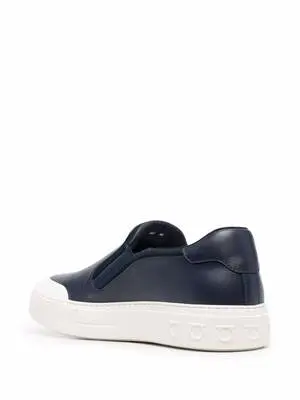 FERRAGAMO Gancini Slip-on Sneakers - Blue