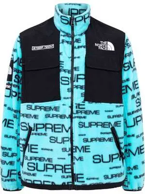 Supreme X The North Face Fleece Jacket - Blue