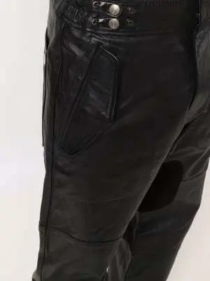 DIESEL® Straight-leg Leather Trousers