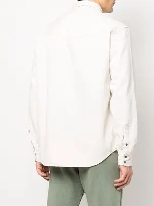 DIESEL® Logo-embroidered Denim Shirt