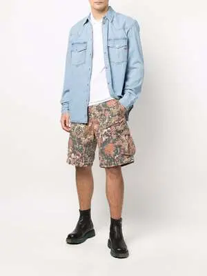 DIESEL® D-ocean Western Denim Shirt - Blue