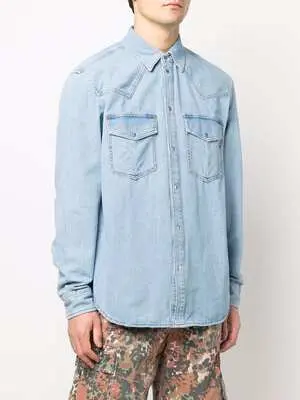 DIESEL® D-ocean Western Denim Shirt - Blue