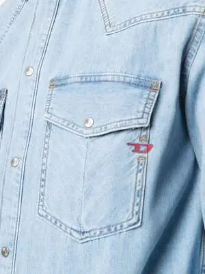 DIESEL® D-ocean Western Denim Shirt - Blue