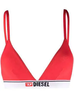 DIESEL® Logo Triangle Bra - Red