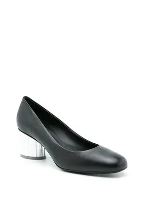 FERRAGAMO Farrah Leather Pumps - Black