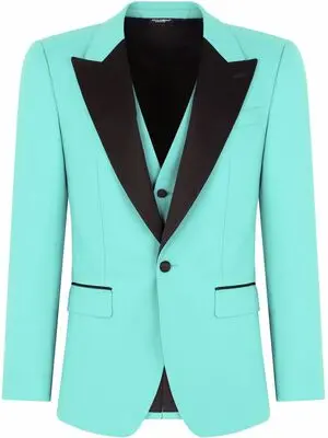 Dolce & Gabbana Sicilia-fit Three-piece Tuxedo Suit - Blue
