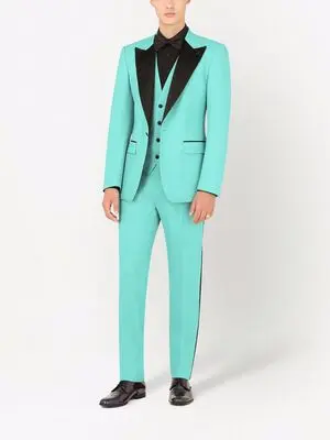 Dolce & Gabbana Sicilia-fit Three-piece Tuxedo Suit - Blue
