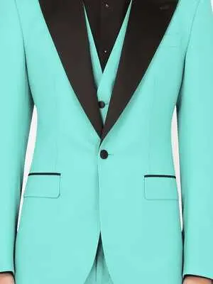 Dolce & Gabbana Sicilia-fit Three-piece Tuxedo Suit - Blue