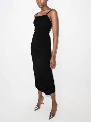 REFORMATION Square-neck Spaghetti-strap Dress