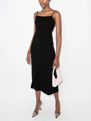 REFORMATION Square-neck Spaghetti-strap Dress