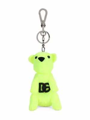 Dolce & Gabbana Logo-embroidered Bear Keyring - Yellow