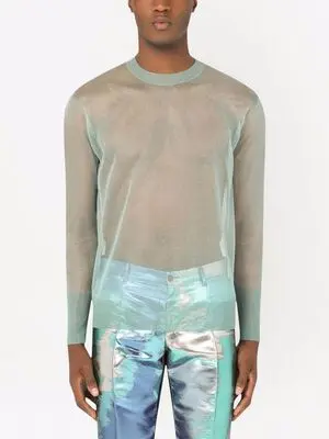 Dolce & Gabbana Semi-sheer Long-sleeve Top