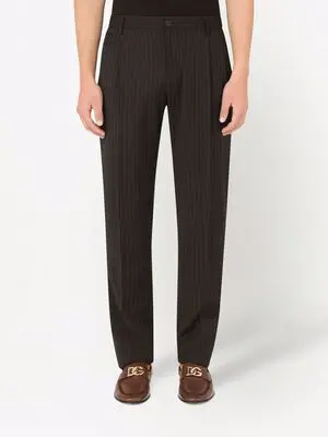 Dolce & Gabbana Pinstripe Wool-blend Trousers