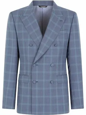 Dolce & Gabbana Sicily-fit Double-breasted Checked Suit