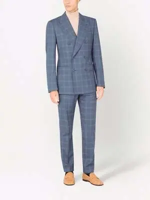 Dolce & Gabbana Sicily-fit Double-breasted Checked Suit