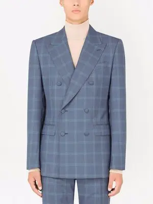 Dolce & Gabbana Sicily-fit Double-breasted Checked Suit