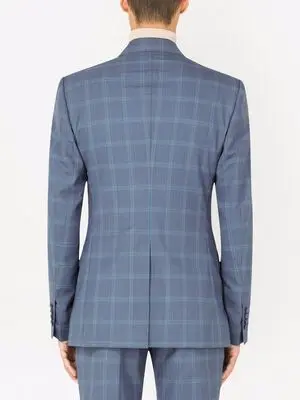 Dolce & Gabbana Sicily-fit Double-breasted Checked Suit
