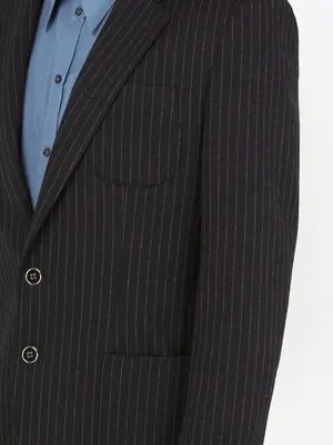 Dolce & Gabbana Pinstriped Single-breasted Blazer - Black