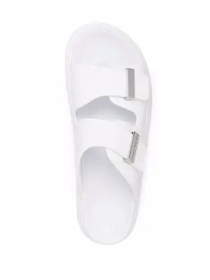 Alexander McQueen Logo-buckle Detail Flat Sandals