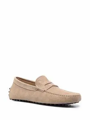 TOD'S City Gommino Suede Driving Shoes - Neutrals