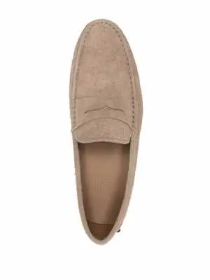 TOD'S City Gommino Suede Driving Shoes - Neutrals