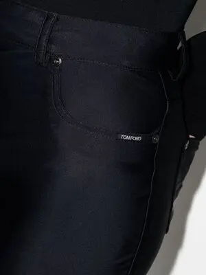 TOM FORD Glossy Skinny Jeans - Black