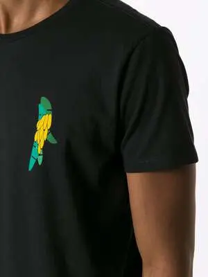 AMIR SLAMA Banana-print Crewneck T-shirt