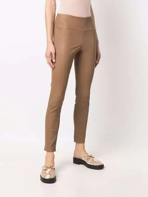 Theory High-waist Leather Leggings