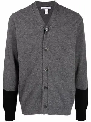 Comme Des Garçons Fine-knit Cardigan - Grey