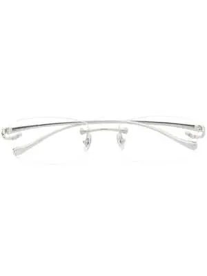 CARTIER Rimless Rectangular-frame Glasses - Silver