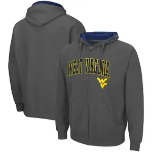 COLOSSEUM West Virginia Mountaineers Full-zip Hoodie - Charcoal