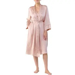 PAPINELLE Silk Robe - Papinelle Pink