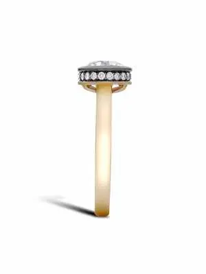 PRAGNELL 18kt Rose And Blackened White Gold Diamond Ring